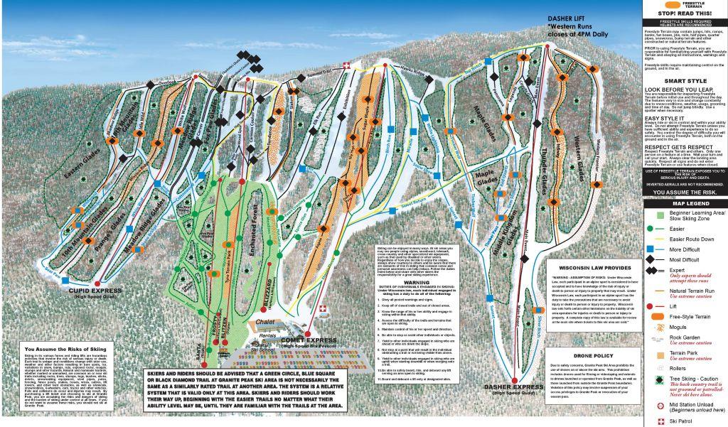 Trail Map – Granite Peak Ski Patrol